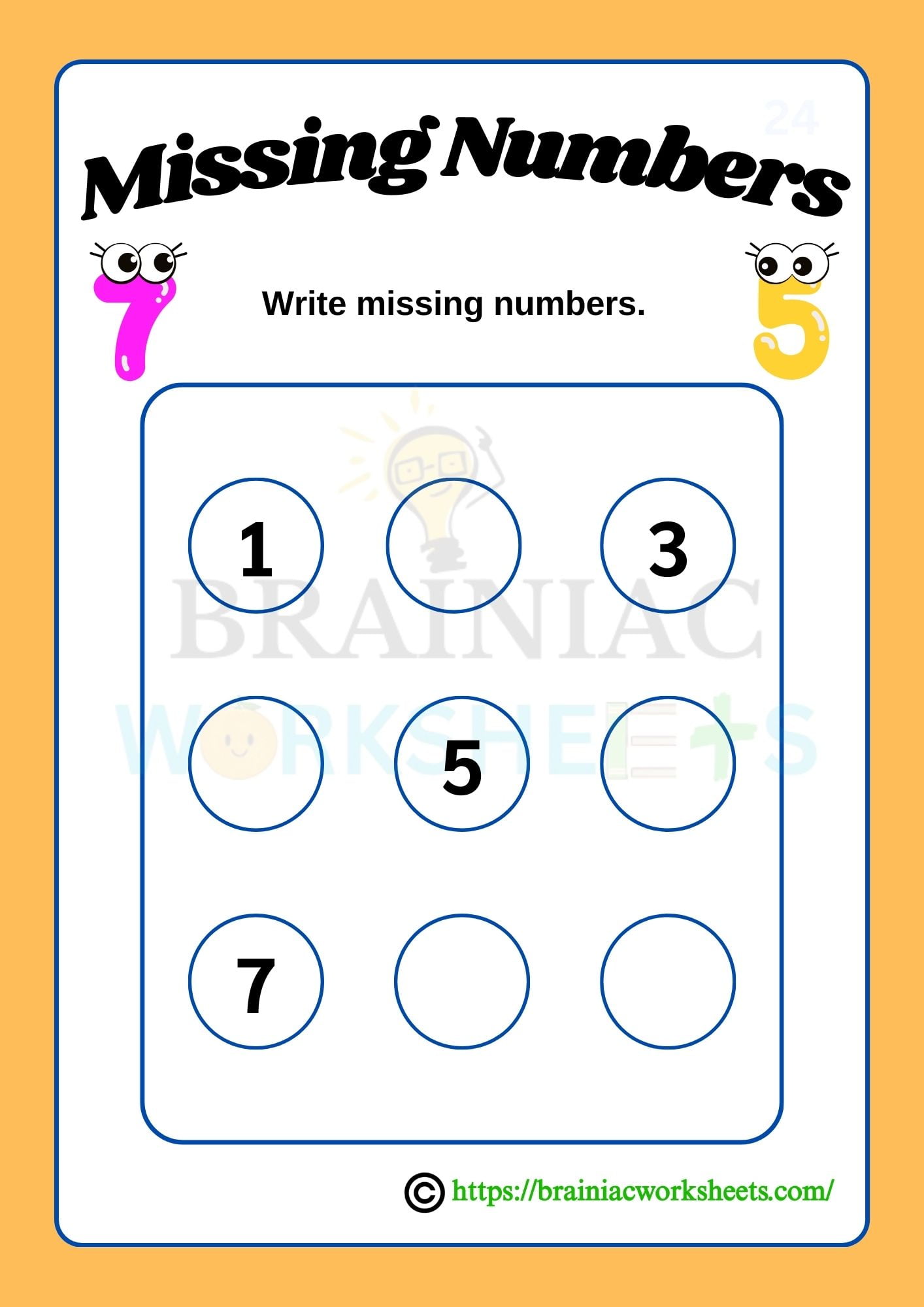 Missing Numbers 1 10 Lkg Maths Worksheet Brainiac Worksheets Missing Numbers 1 10 Lkg Maths Worksheet Brainiac Worksheets