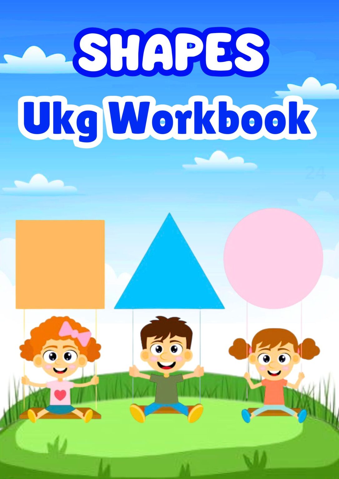 Shapes Color Trace Draw Ukg Workbook - Brainiac Worksheets