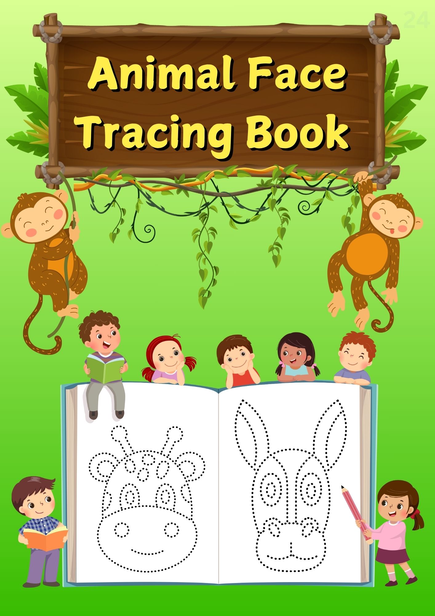 Animal Face Tracing Drawing Book For Class 1 - Brainiac Worksheets