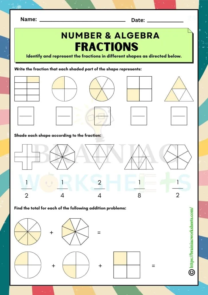Fraction Representations Worksheets Math Puzzle Worksheet