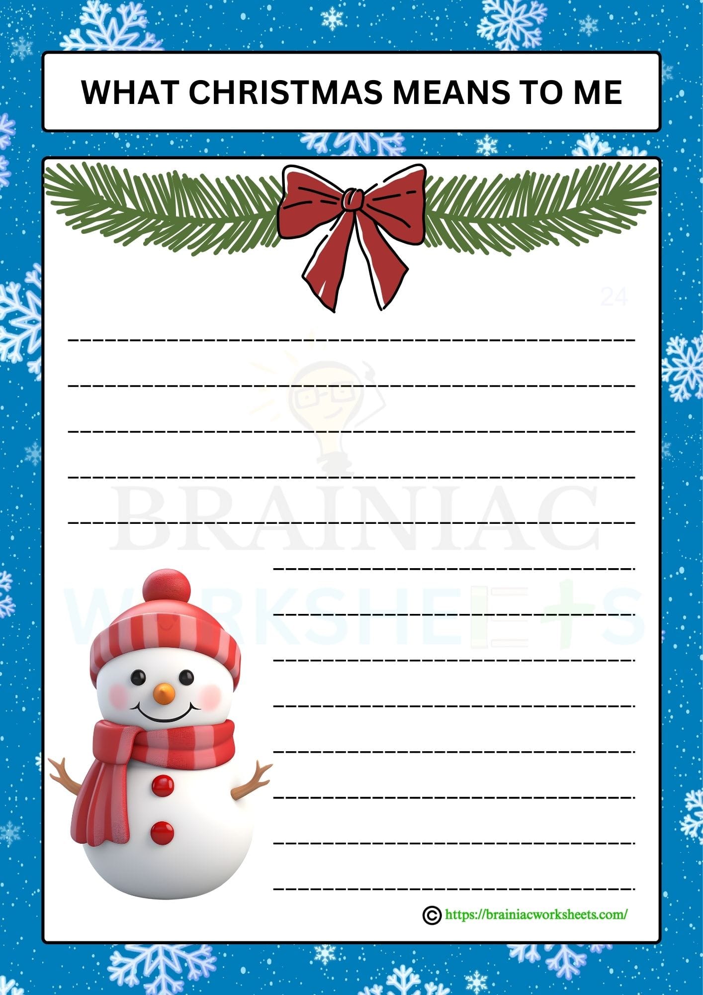 Meaning of Christmas Paragraph Writing English Worksheet For Class 3 ...