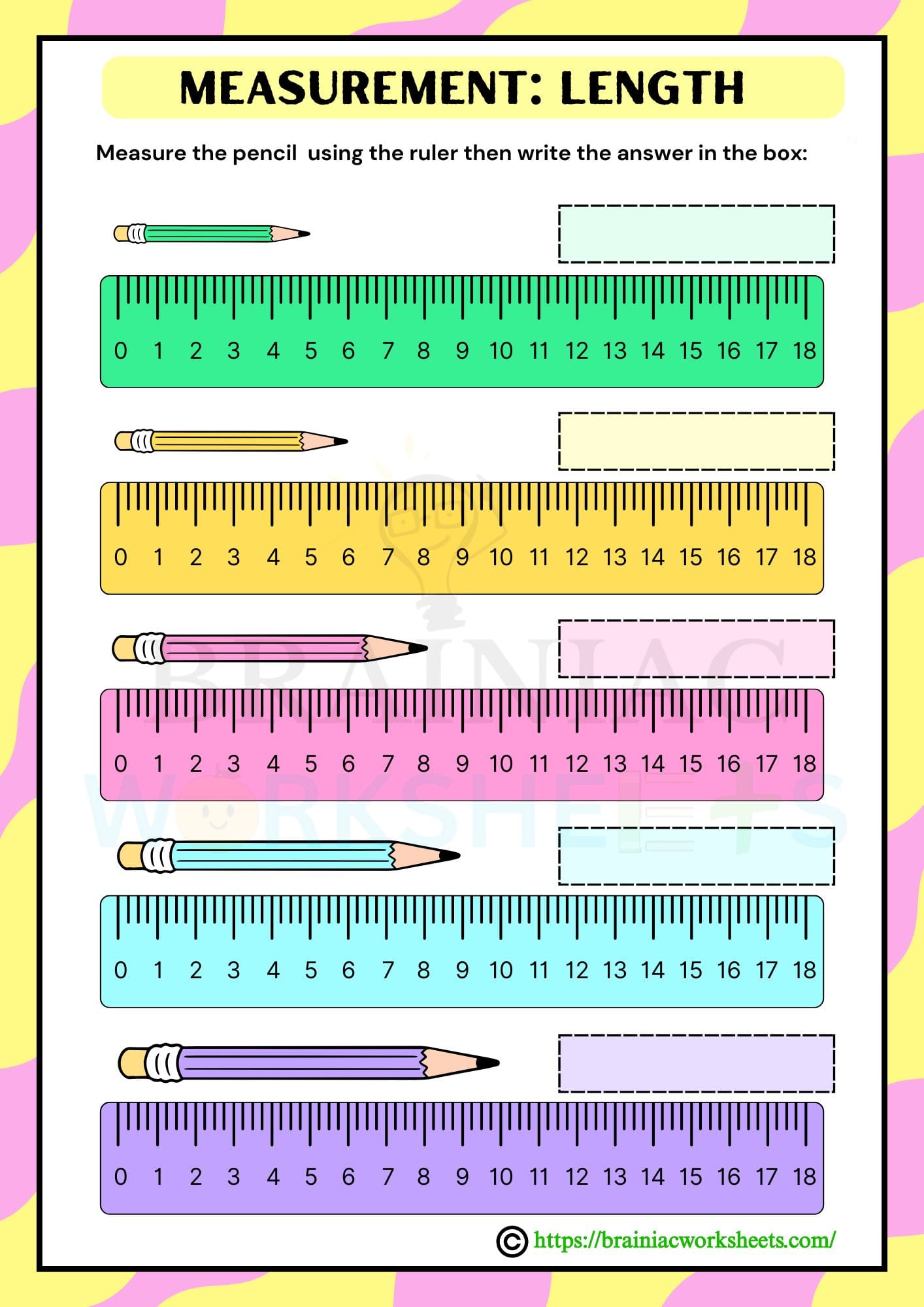 Centimeter Worksheet
