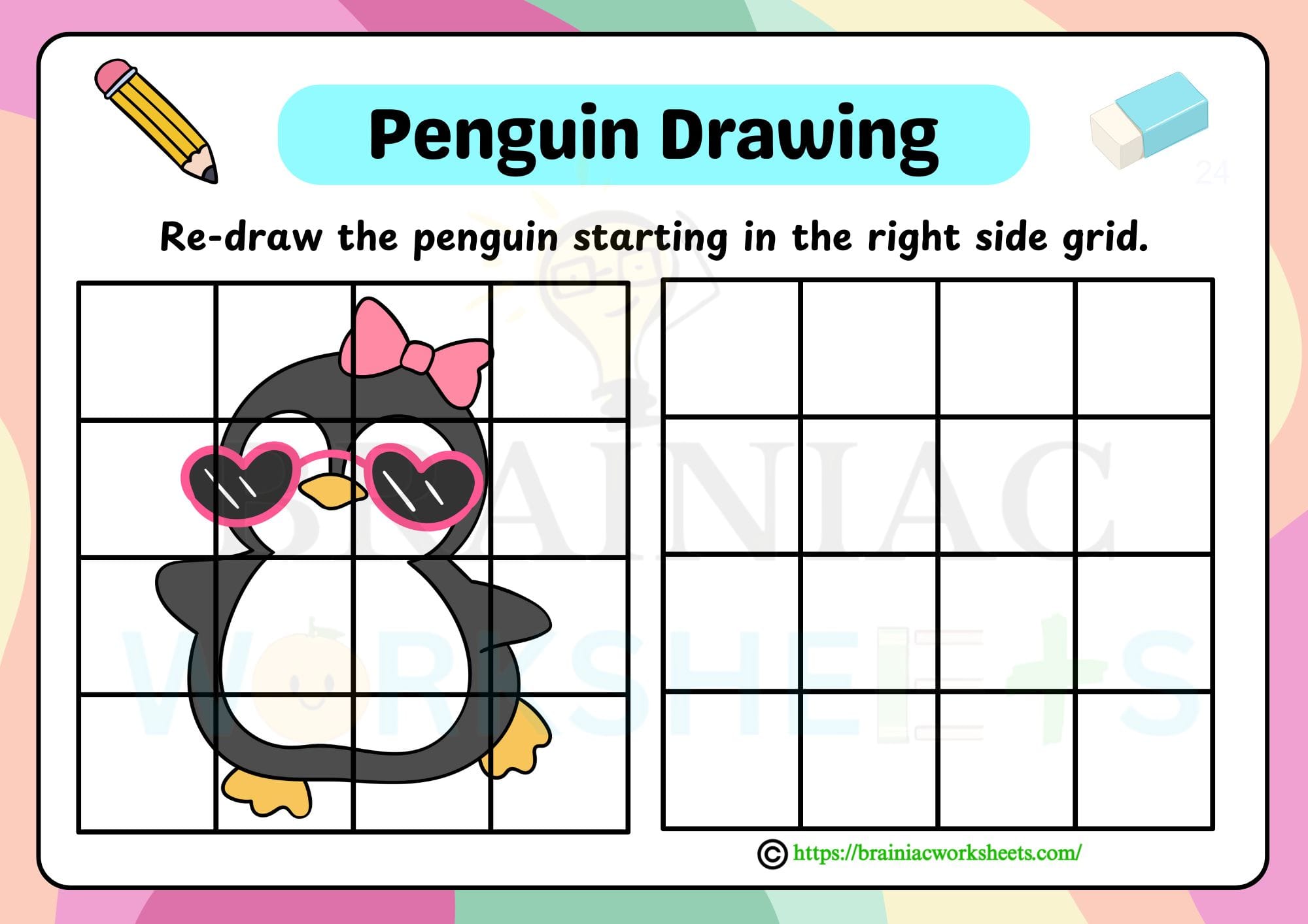 Draw & Color - Brainiac Worksheets